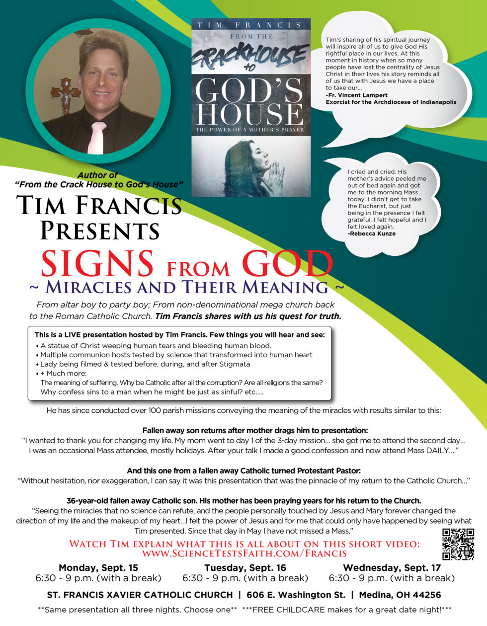 Come and see Signs from God: Science Tests Faith - St. Francis Xavier